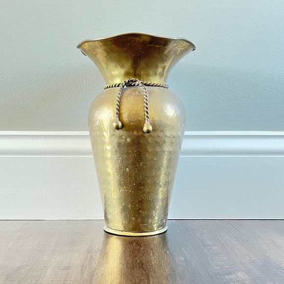 Accents | Vintage Solid Brass Vase Made In India | Poshmark